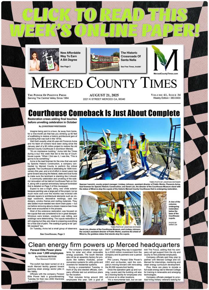 Merced County News — The Merced County Times Newspaper